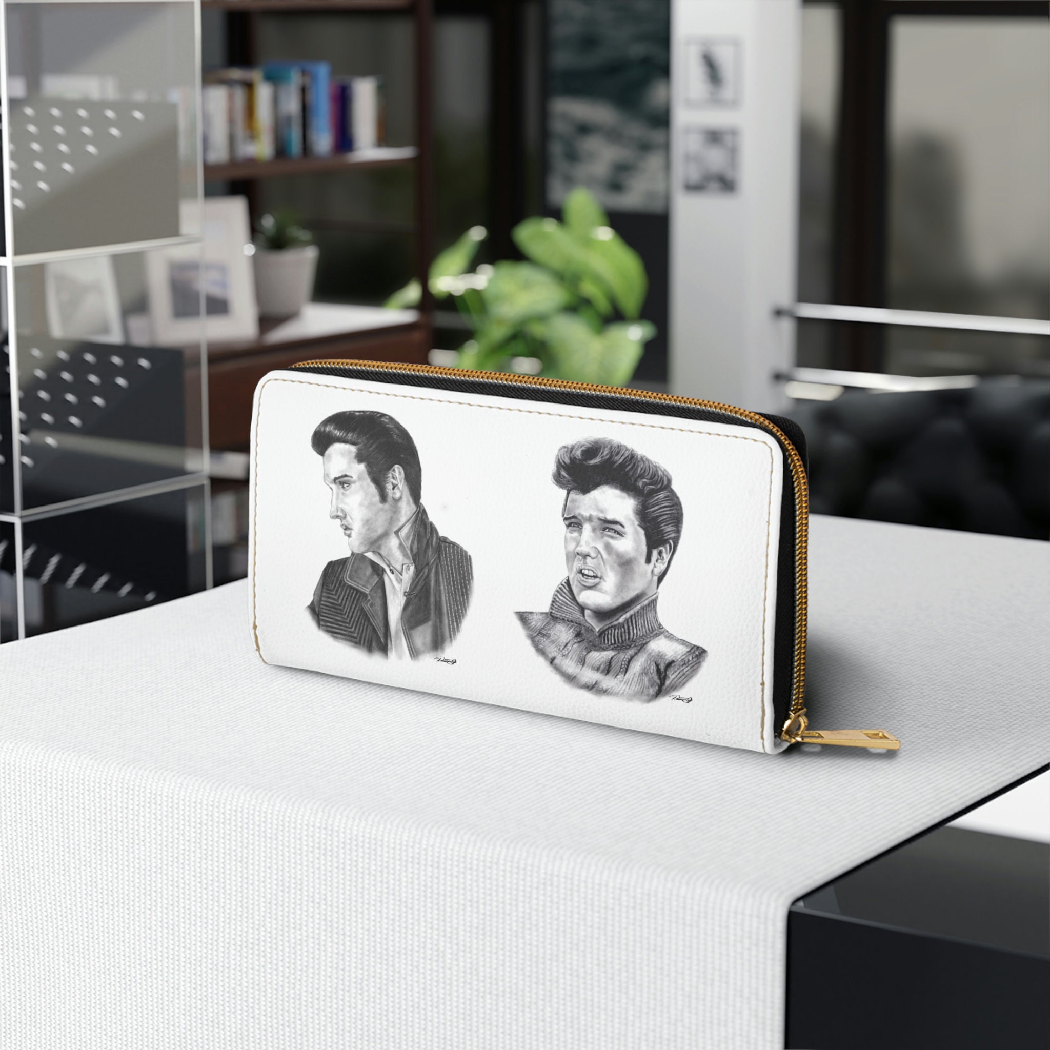 Zipper Wallet Elvis Presley King of Rock and Roll Original Music ...