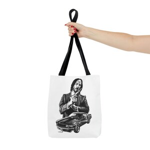 AOP Tote Bag John Wick Keanu Reeves Original Movie Celebrity Artwork ...