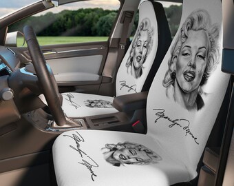 Car Seat Covers Marilyn Monroe Original Artwork From Dantel Art LLC Etsy