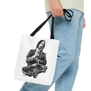 AOP Tote Bag John Wick Keanu Reeves Original Movie Celebrity Artwork ...