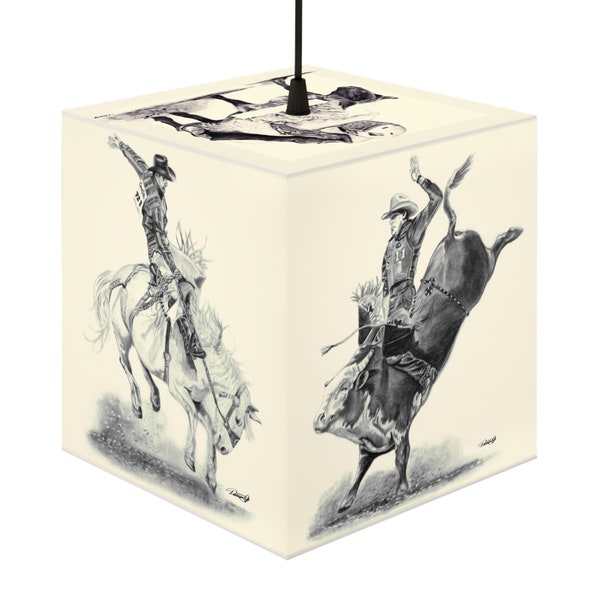 Bull Riding Lamp - Etsy