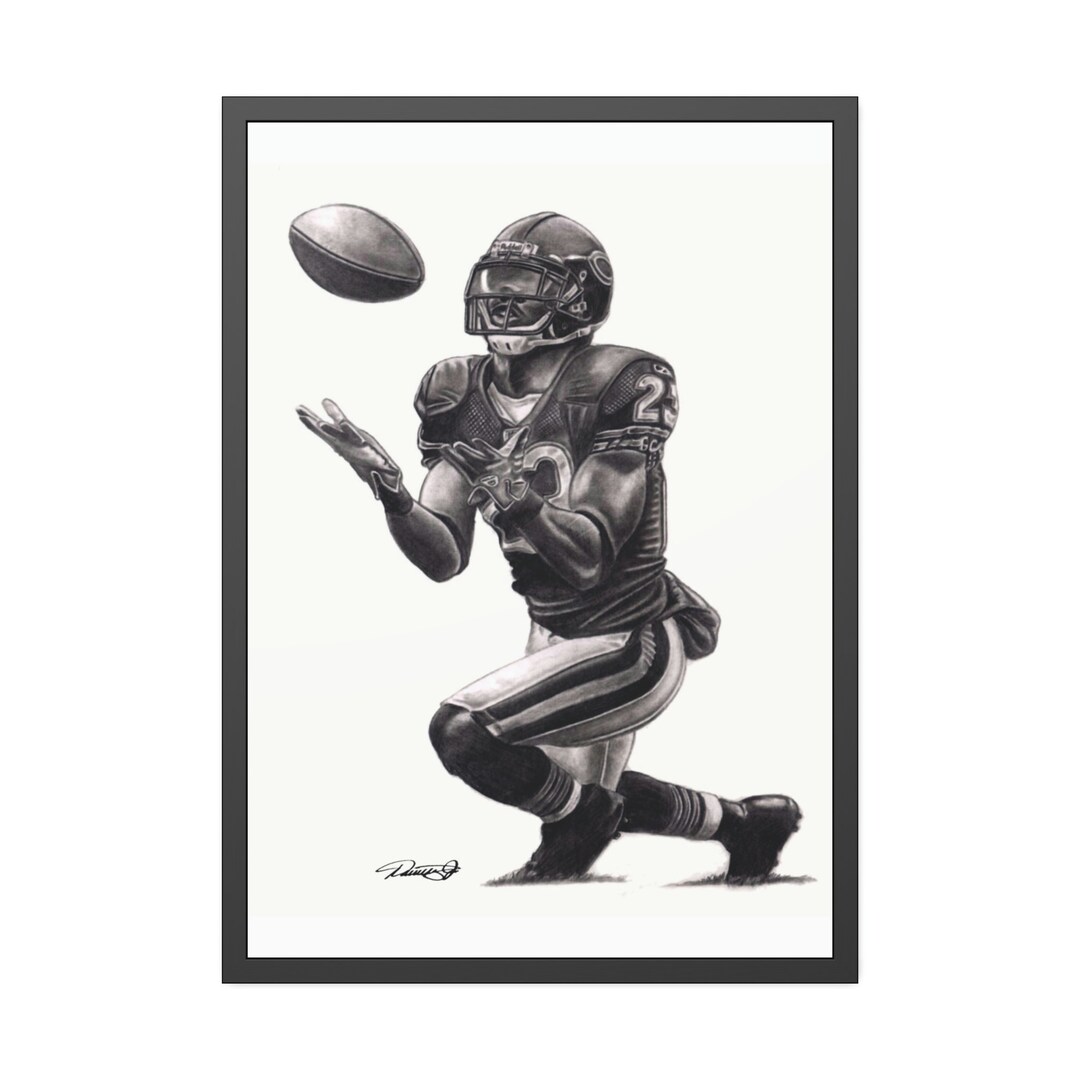 Paper Posters Devin Hester Chicago Bears Original Artwork From Dantel ...