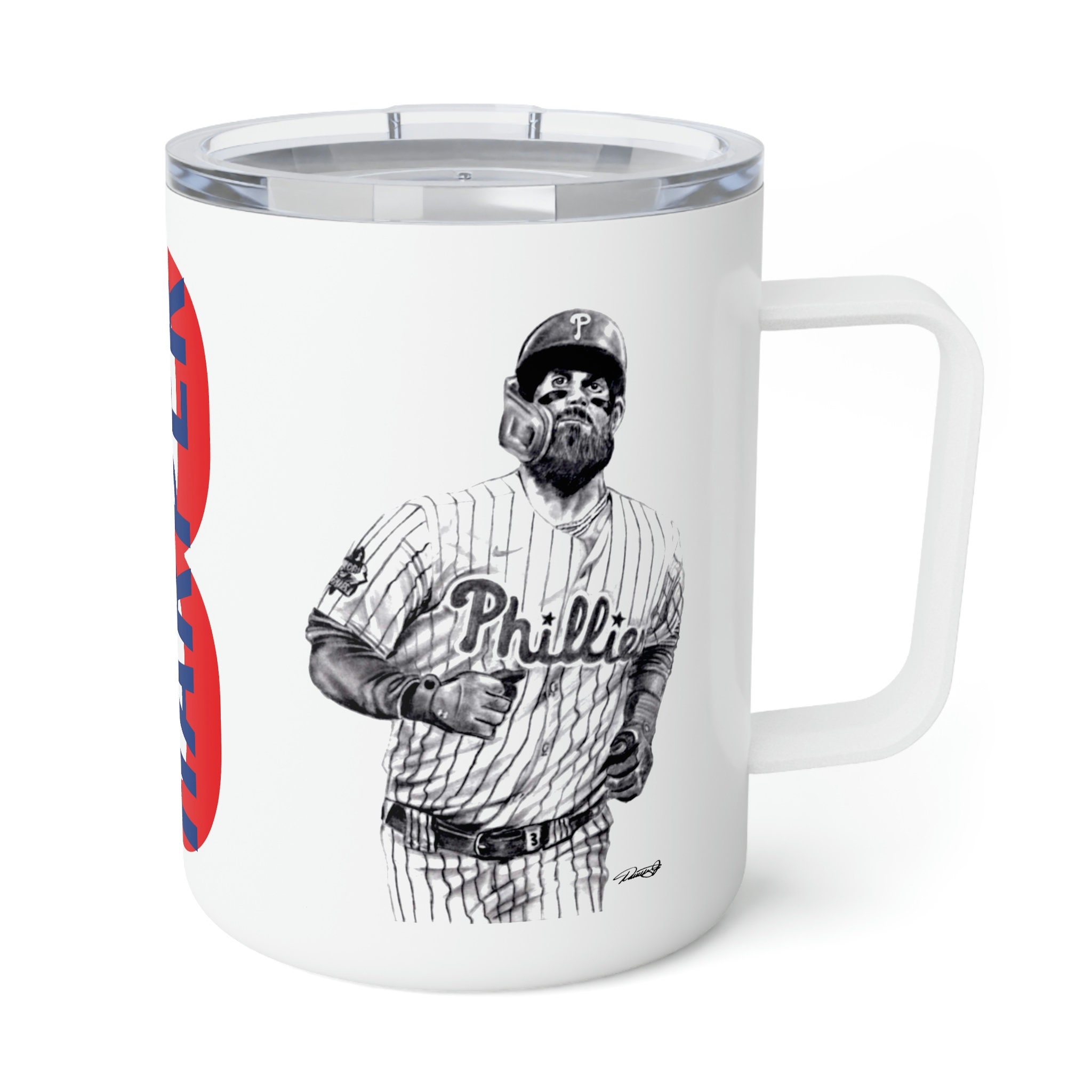 Insulated Coffee Mug, 10oz Bryce Harper Philadelphia Phillies Original ...