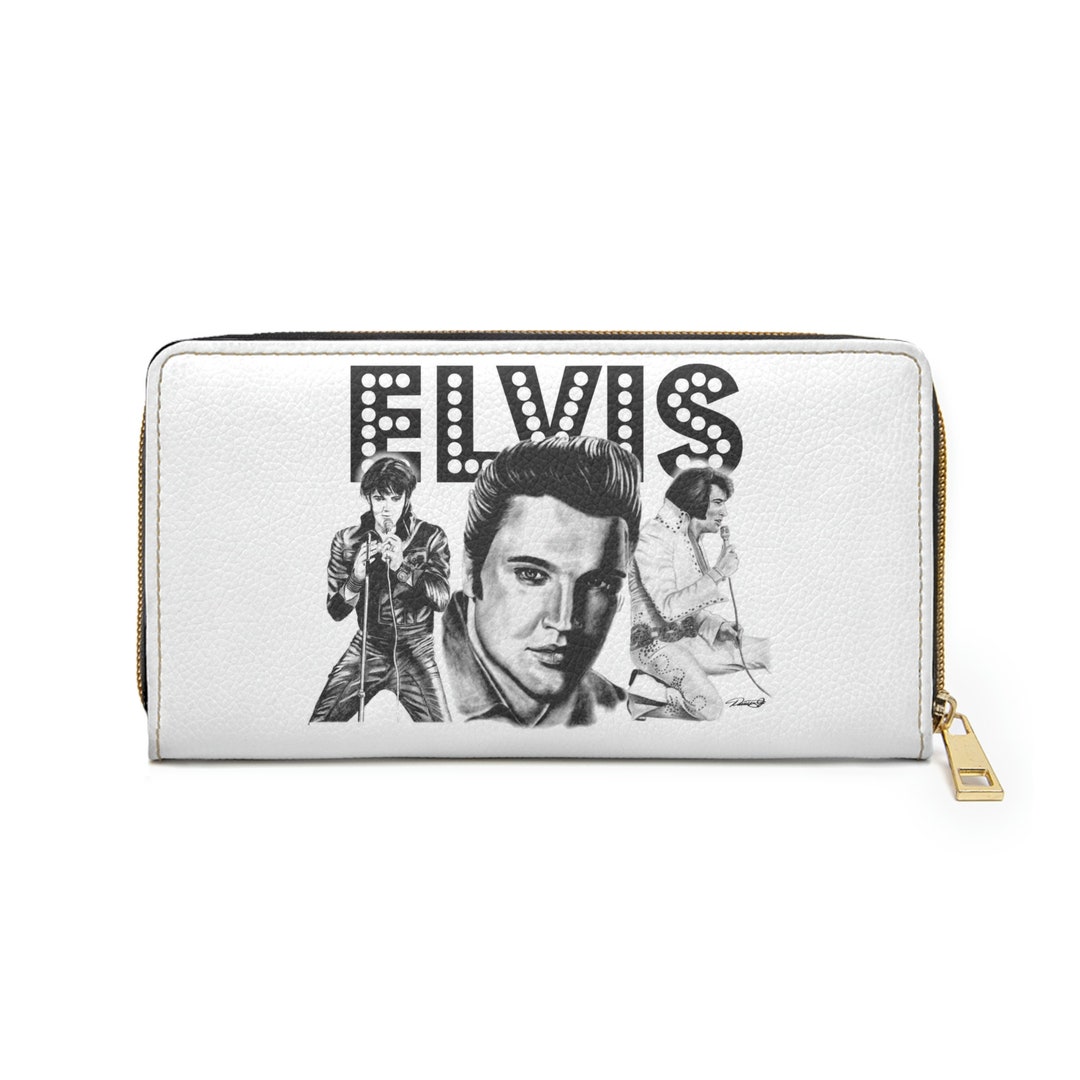 Zipper Wallet Elvis Presley Collage Original Artwork From Dantel Art ...