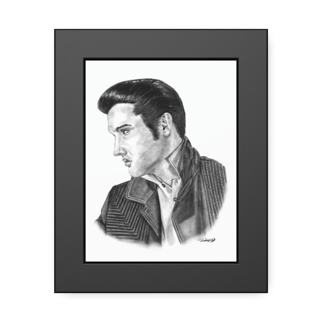 Framed Paper Posters Elvis Presley King of Rock and Roll Original Music ...