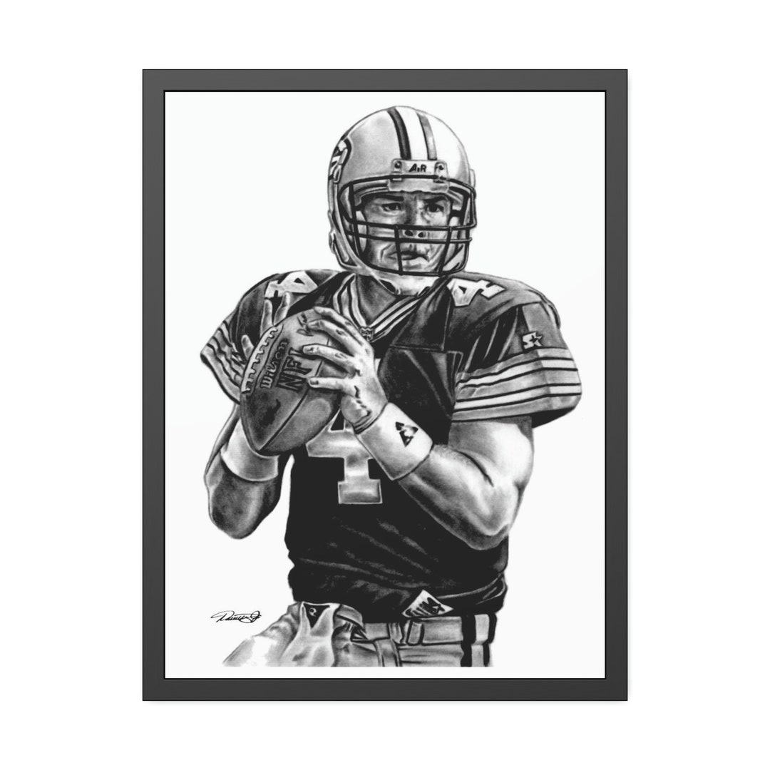 Paper Posters Green Bay Packers Brett Favre Original Artwork From ...