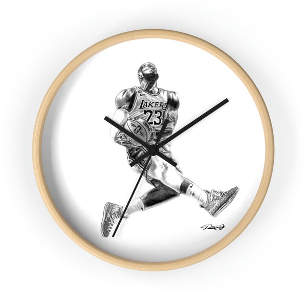 Lebron James Wall Clock - Etsy