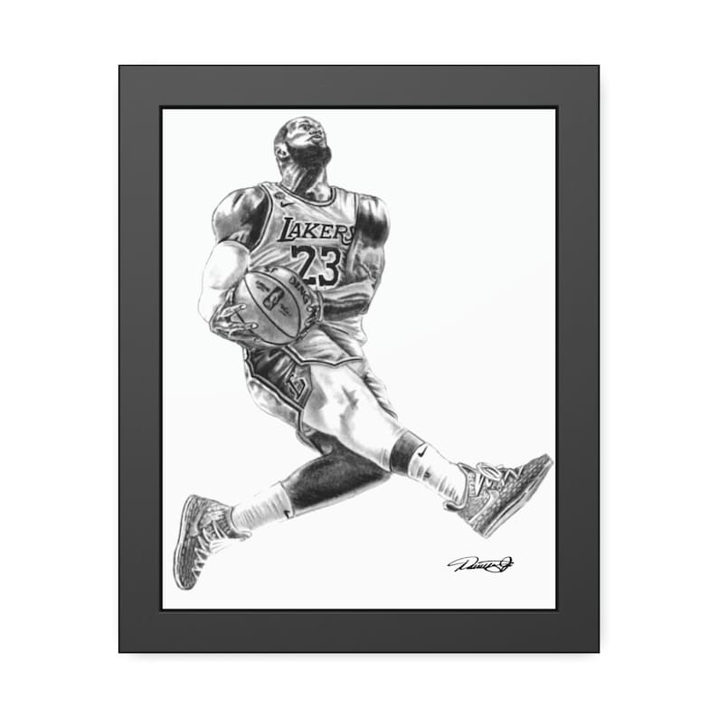 Paper Posters Lebron James Los Angeles LA Lakers Original Sports ...