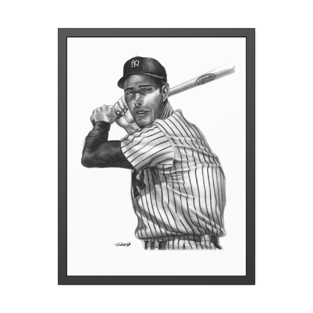 Paper Posters Joe Dimaggio, New York Yankees Original Artwork From ...