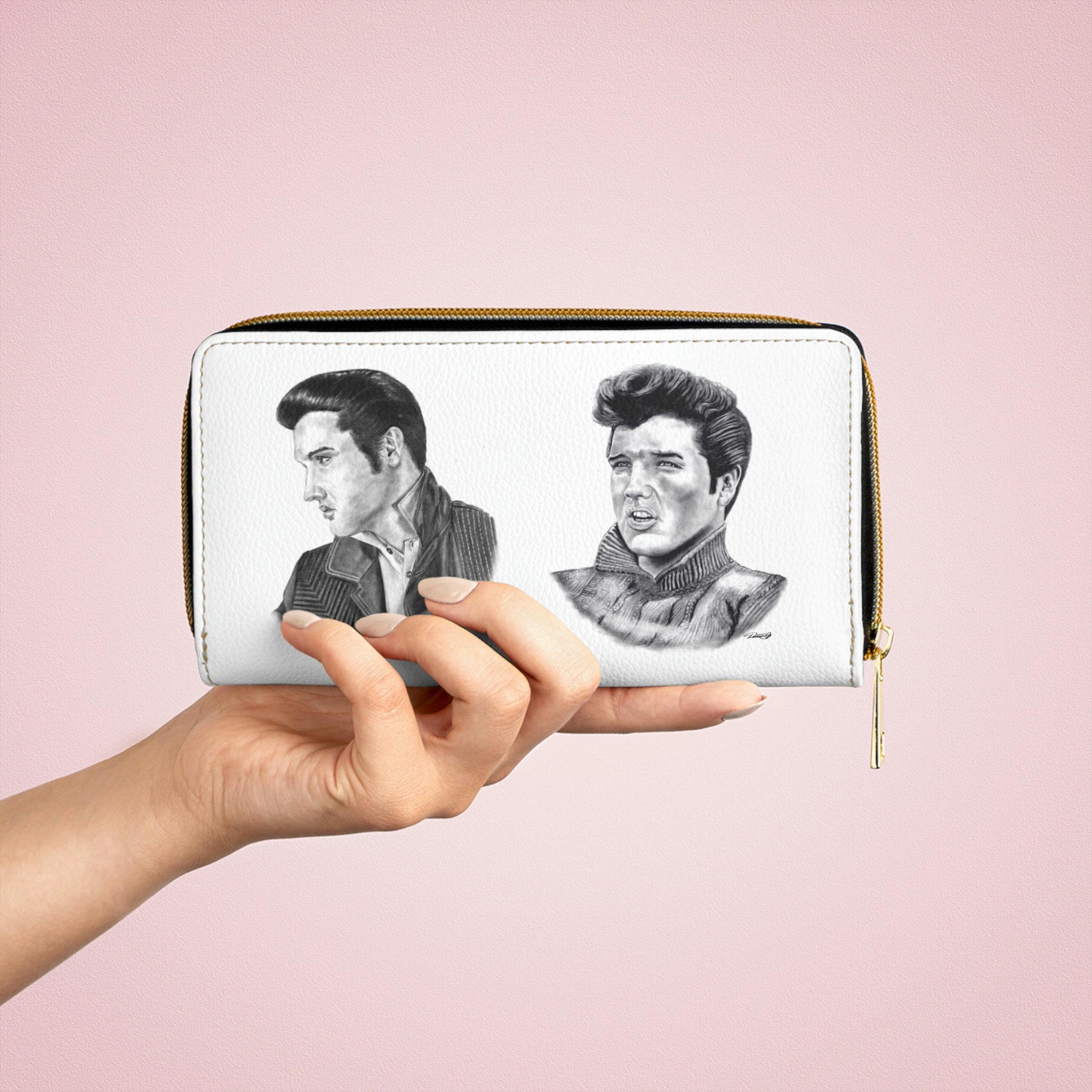 Zipper Wallet Elvis Presley King of Rock and Roll Original Music ...