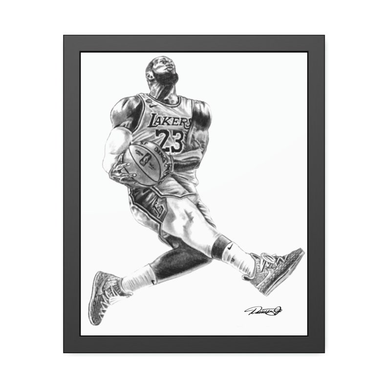 Paper Posters Lebron James Los Angeles LA Lakers Original Sports ...