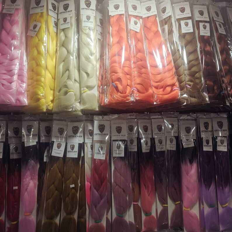 Pink Floss One Tone Braiding Hair value Pack - Etsy