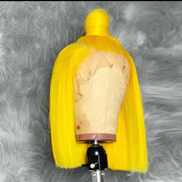 Yellow Wig - Etsy