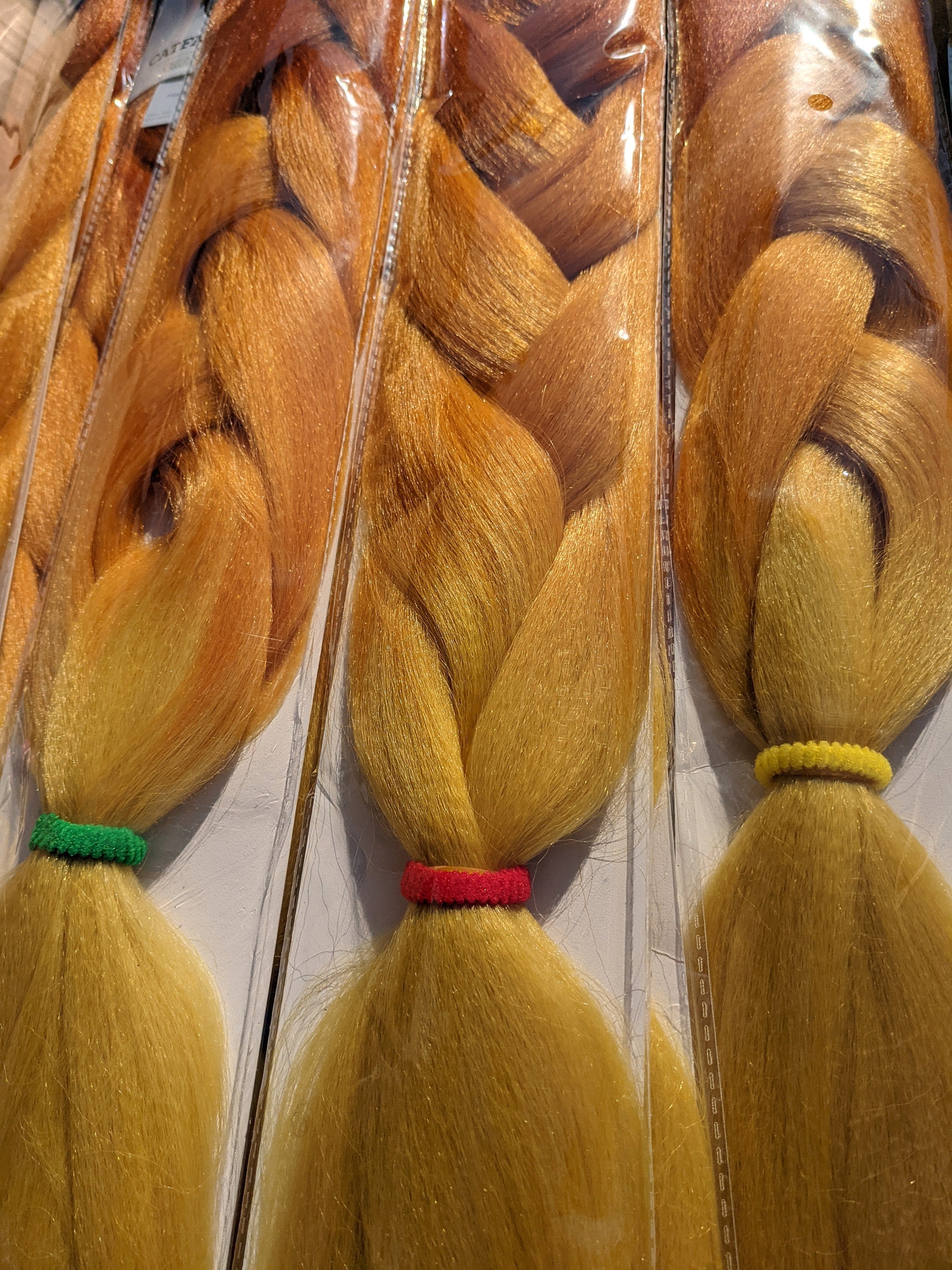 PEACH & SUNSET Three Tone Ombre Braiding Hair 24 Inches - Etsy