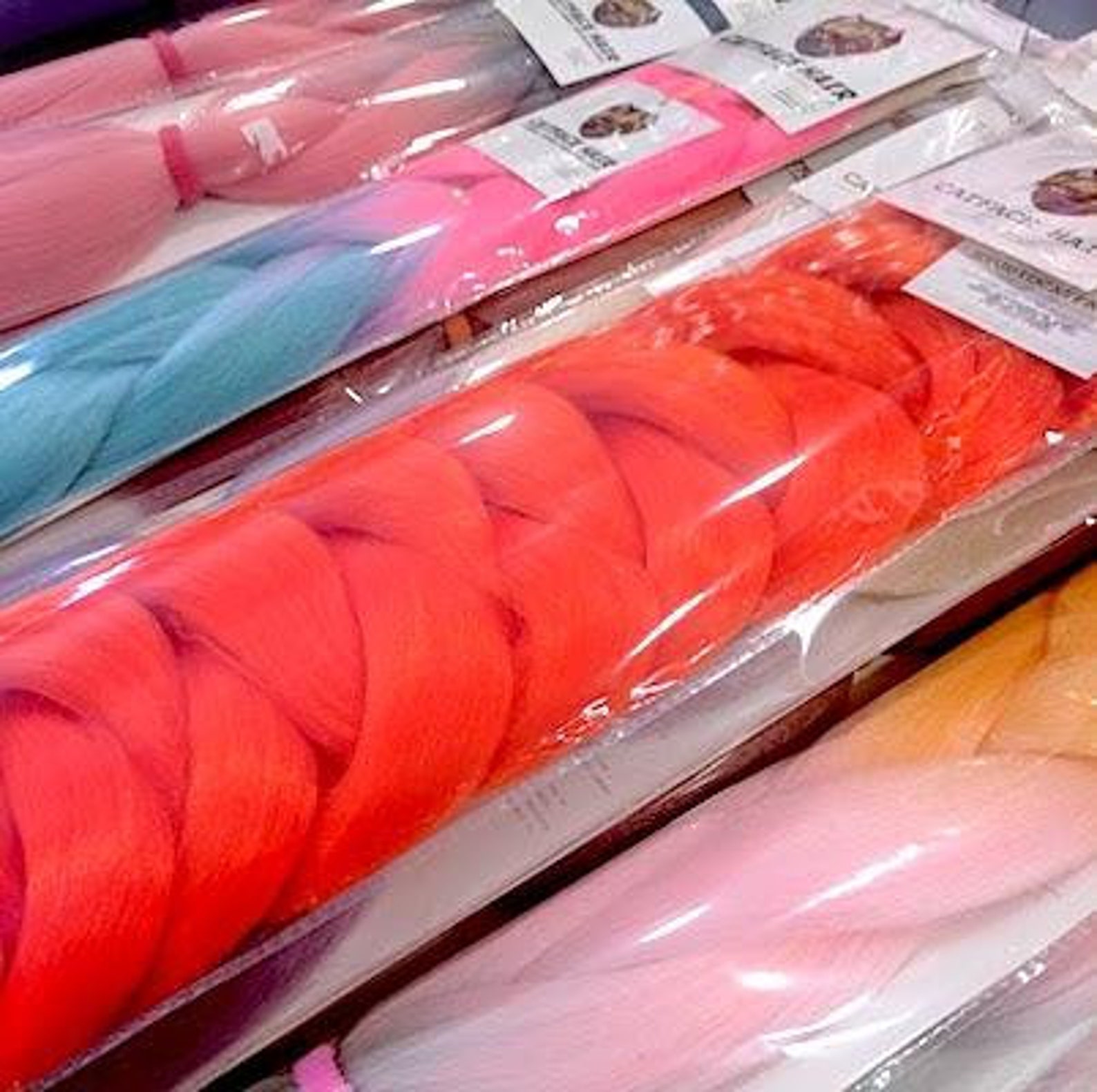 Orange One Tone Braiding Hair 34 Inches 165g - Etsy