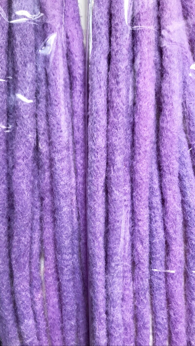 Black Lilac Ombre Large Rough Faux Dread Locs Crochet Braids - Etsy
