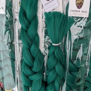 Emerald Green One Tone Braiding Hair 34 Inches *large Pack 165g - Etsy