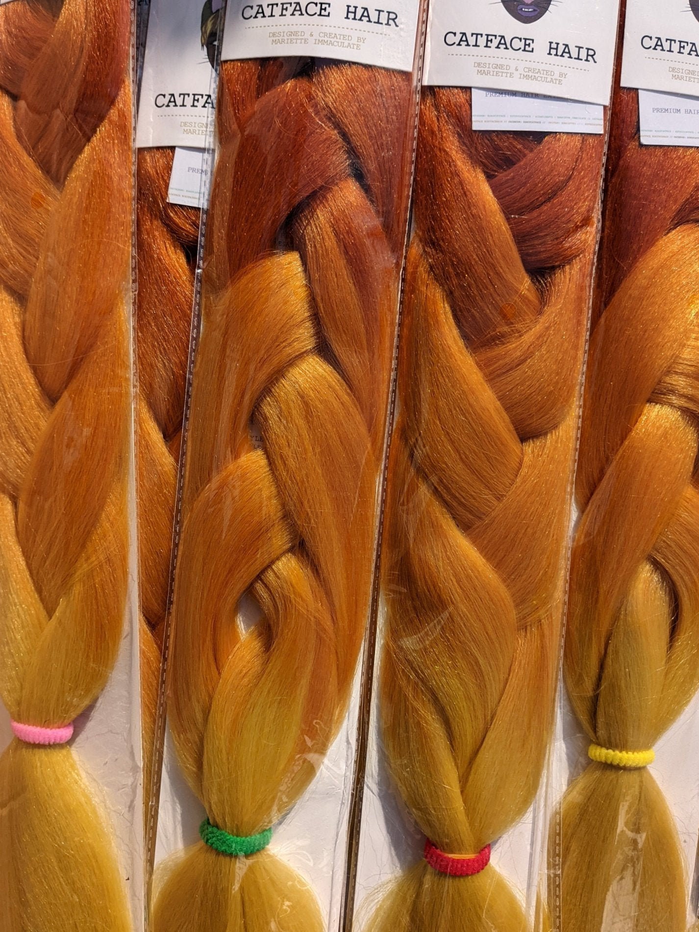 PEACH & SUNSET Three Tone Ombre Braiding Hair 24 Inches - Etsy