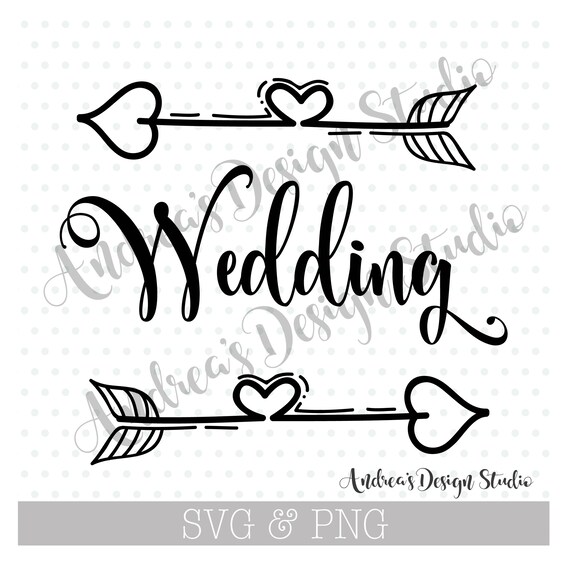 Wedding Arrows Wedding Directions SVG Files Cricut or | Etsy