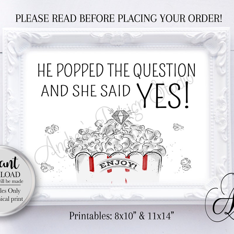Pop the Question - Etsy