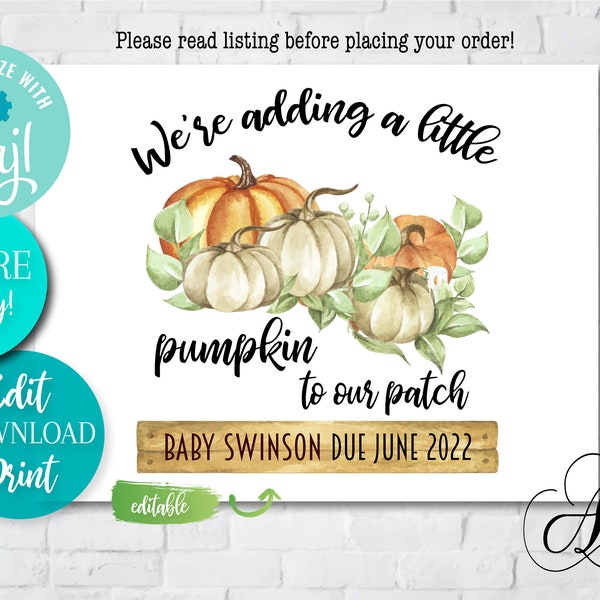 Pumpkin Patch Sign - Etsy