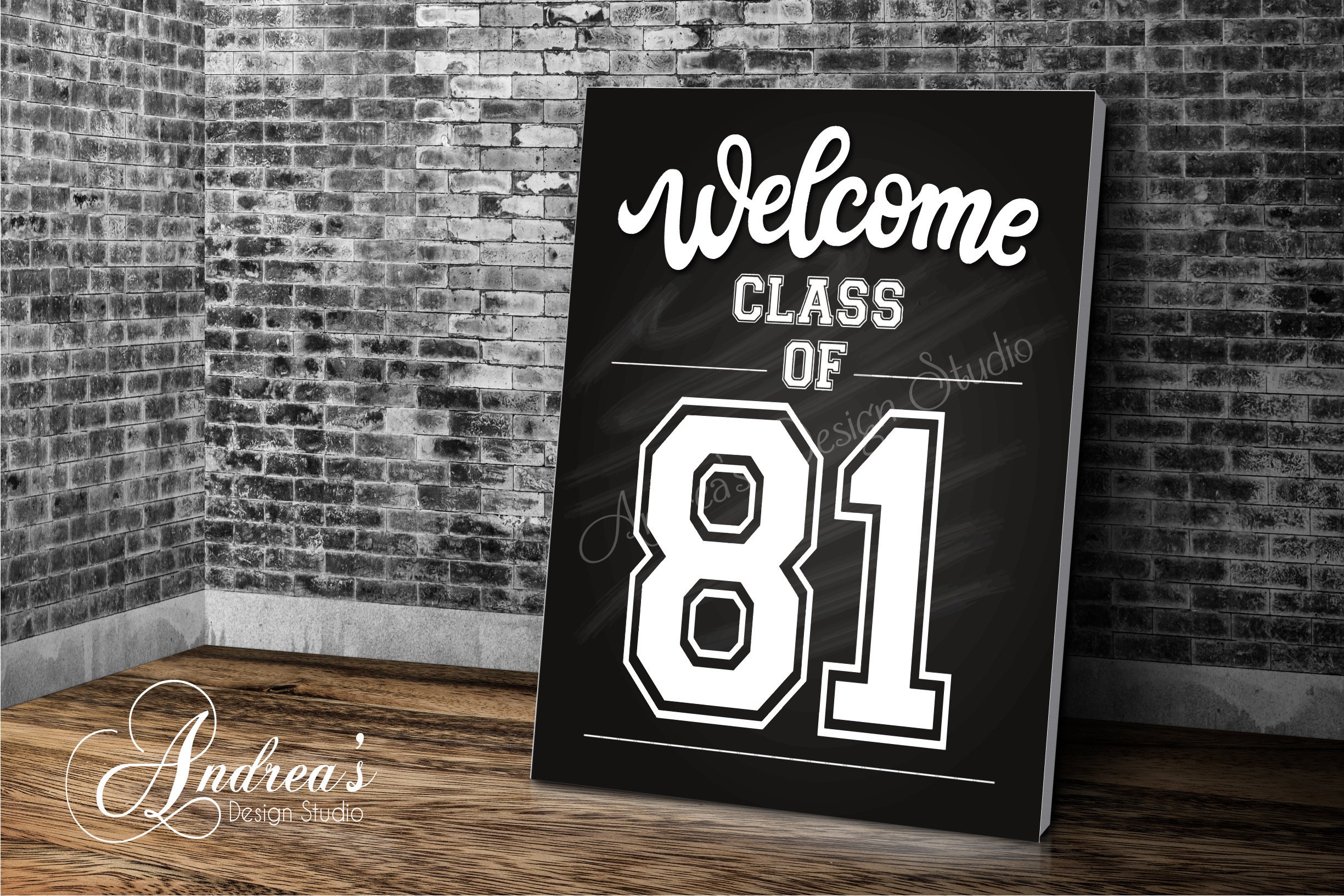 Reunion Welcome Sign Class of 1981 Sign Graduating Class - Etsy