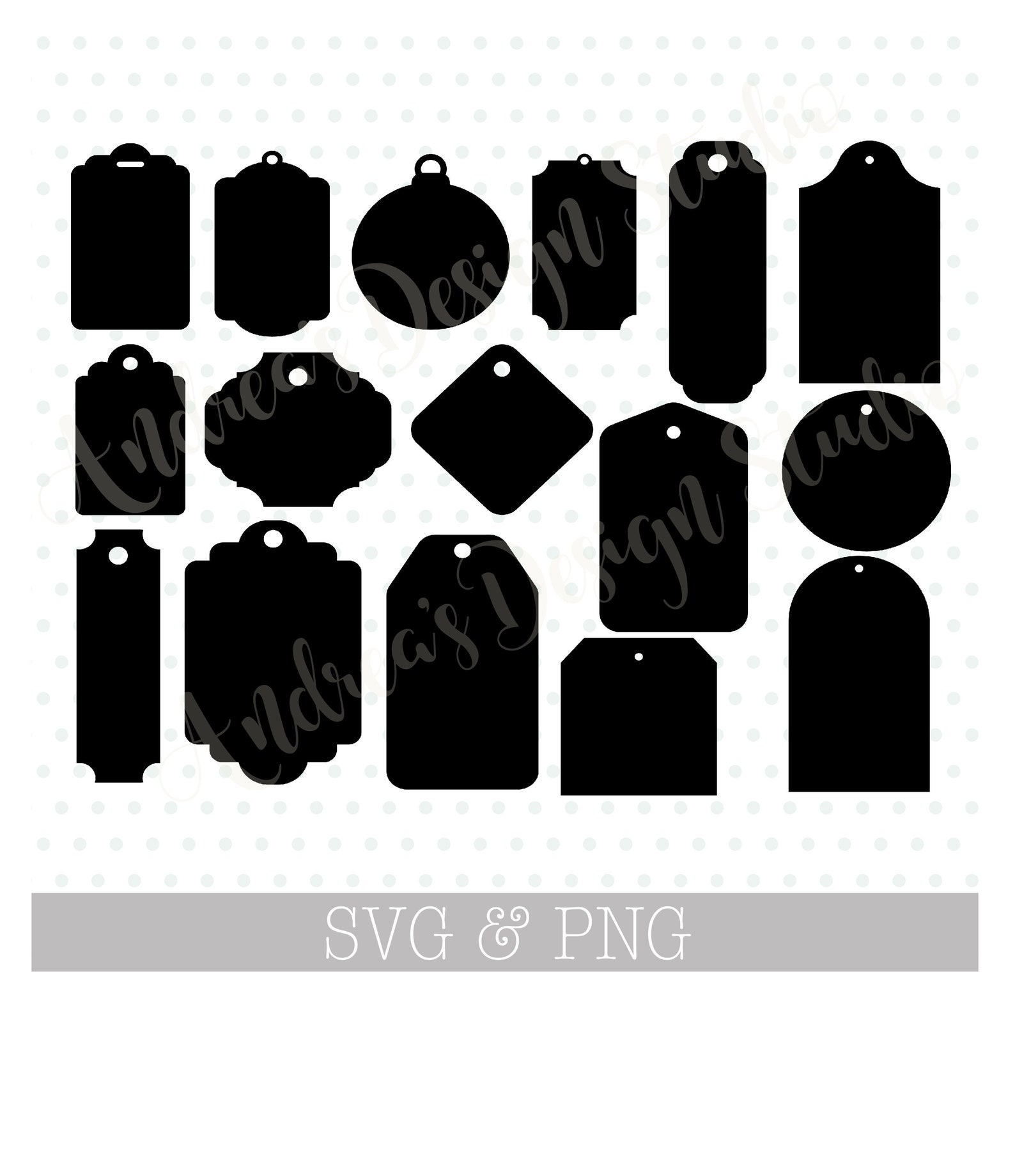 Gift Tag Cut File Bundle DIY Party Tag Cut Files Cricut and | Etsy