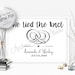 We Tied the Knot Pretzel Bar Sign, Pretzel Bar Wedding Sign, Wedding ...