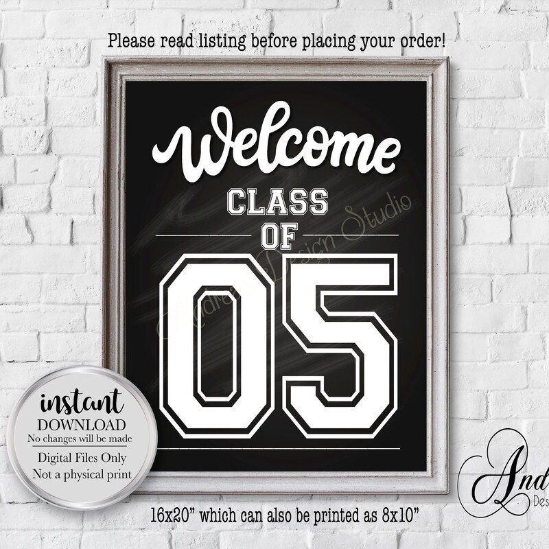 Class Reunion Welcome Sign - Etsy