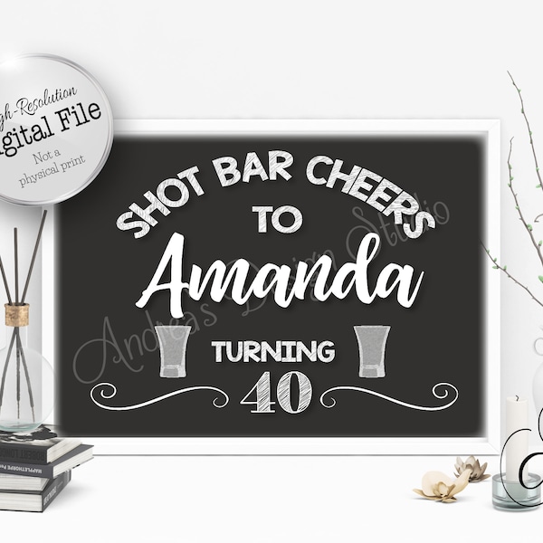 Shot Station Sign - Etsy