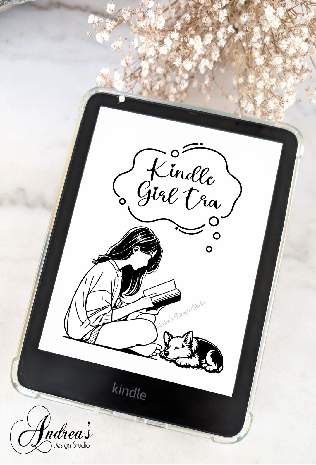 Kindle Girl Era, Custom Lock Screen for Kindle Paperwhite, Instant ...