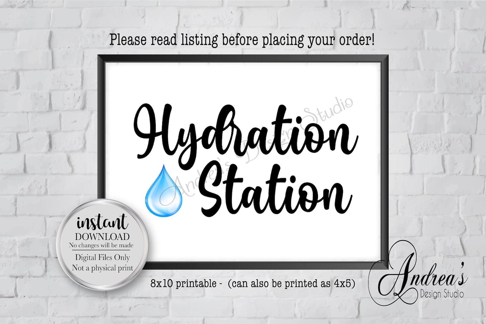 Hydration Station Sign Beverage Sign Wedding Beverage Sign | Etsy