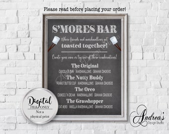 S'MORE Poster for Your SMORES Bar or Buffet 11x14 on Matboard Can Be ...