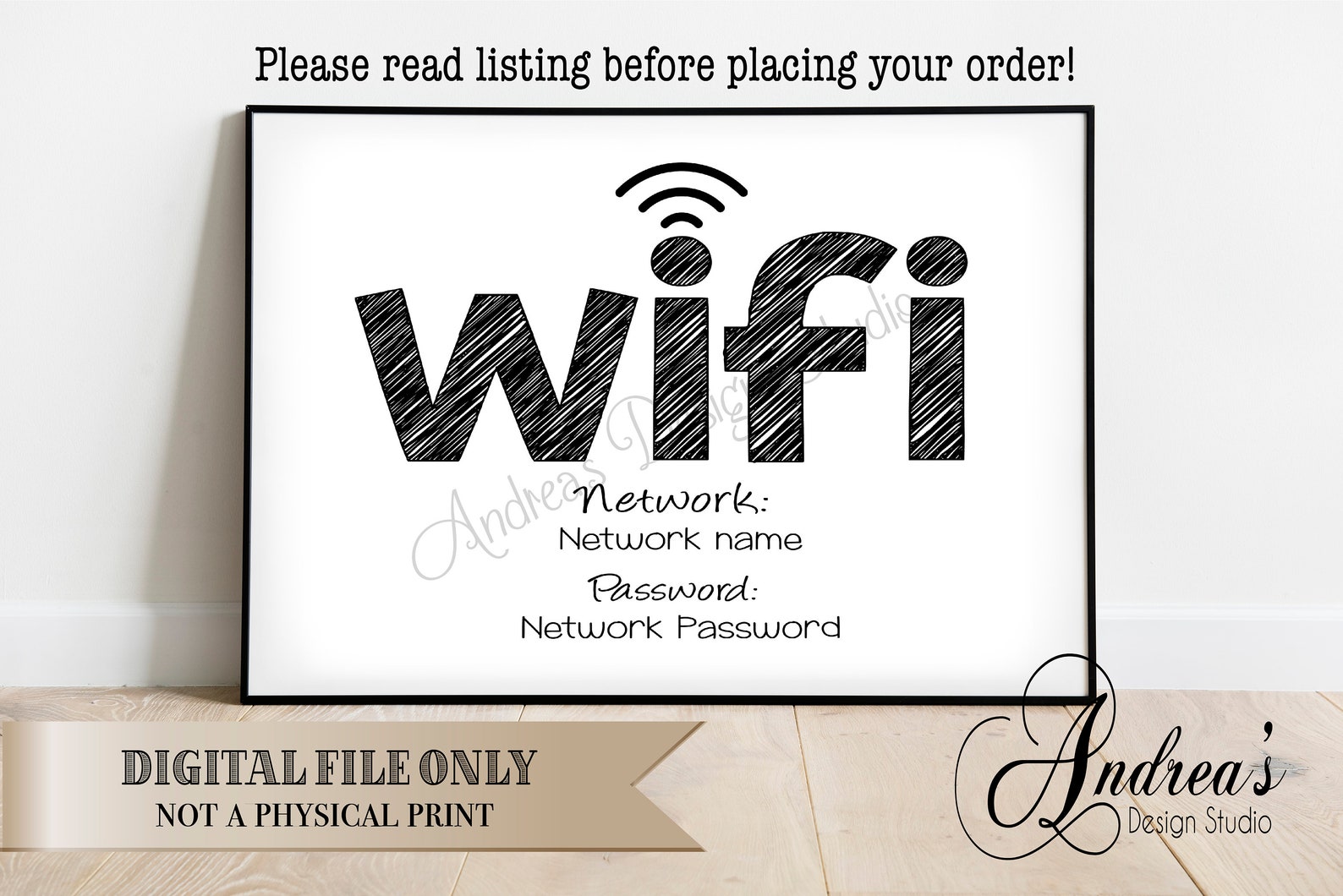 Wifi Sign Family Wifi Password Sign Office Wifi Password - Etsy