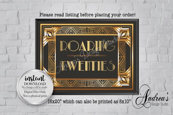 Welcome to the Roaring Twenties Roaring Twenties Poster - Etsy
