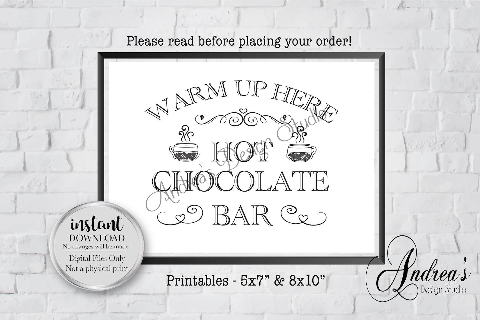 Hot Chocolate Bar Sign Warm up Here Sign Party Decor - Etsy Canada