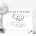 We Tied the Knot Pretzel Bar Sign, Pretzel Bar Wedding Sign, Wedding ...