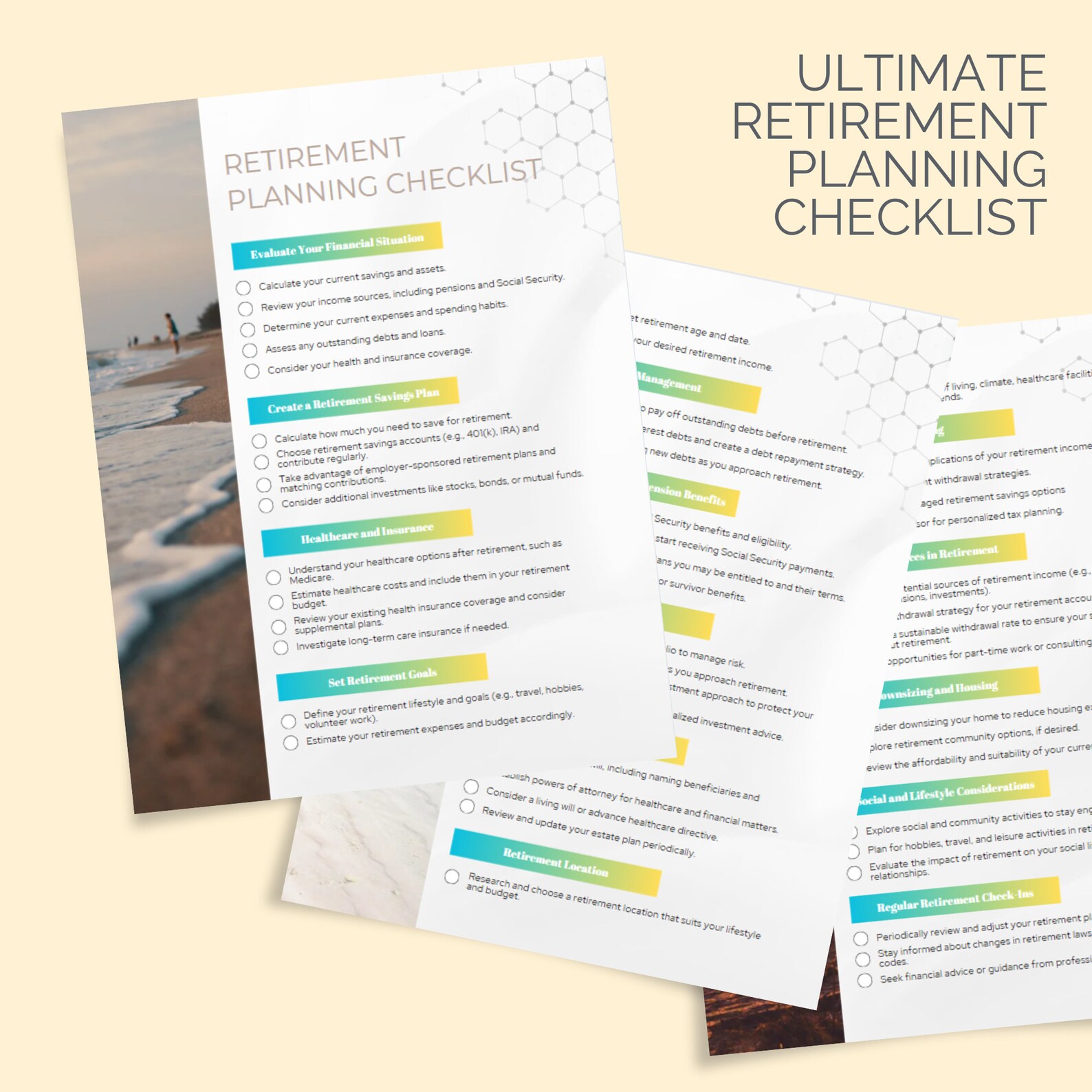 Retirement Planning Checklist: Detailed Roadmap (printable PDF) - Etsy