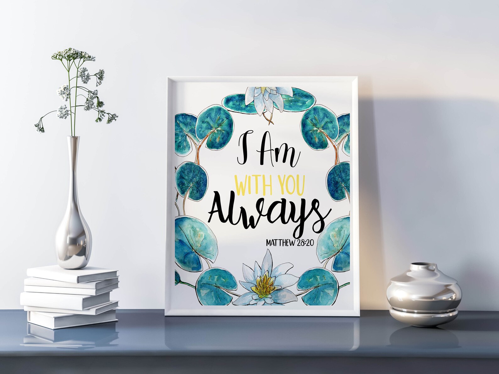 WALL ART | Printable Bible Verse | I Am With You Always | KJV ...
