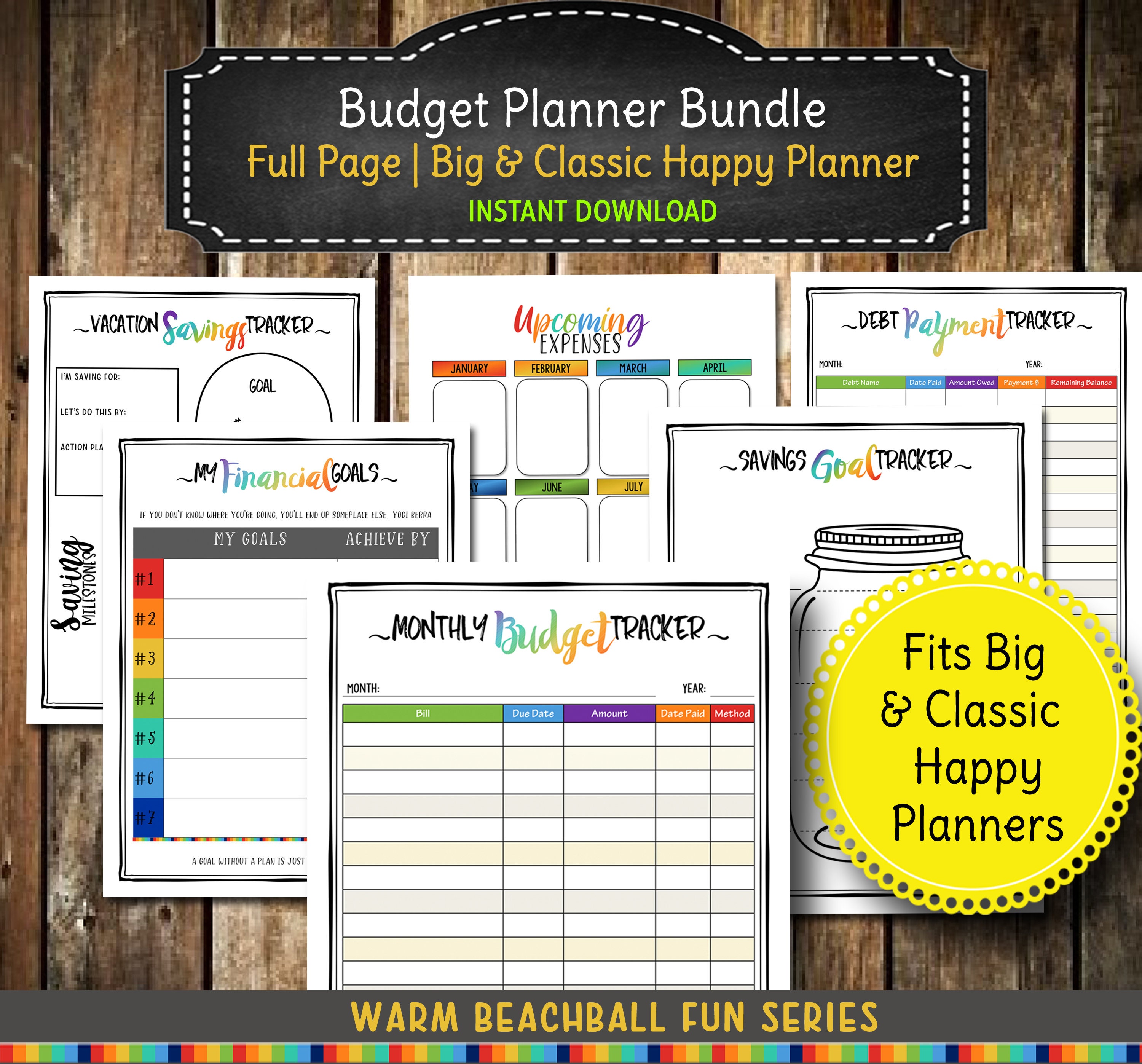 PRINTABLE Monthly Budget Planner Finance Bundle / Bill Payment Savings ...