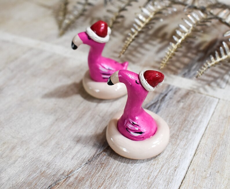 Polymer Clay Animal Clay Flamingo Figurine Flamingo | Etsy