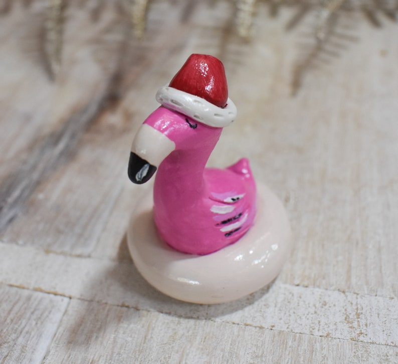 Polymer Clay Animal Clay Flamingo Figurine Flamingo | Etsy