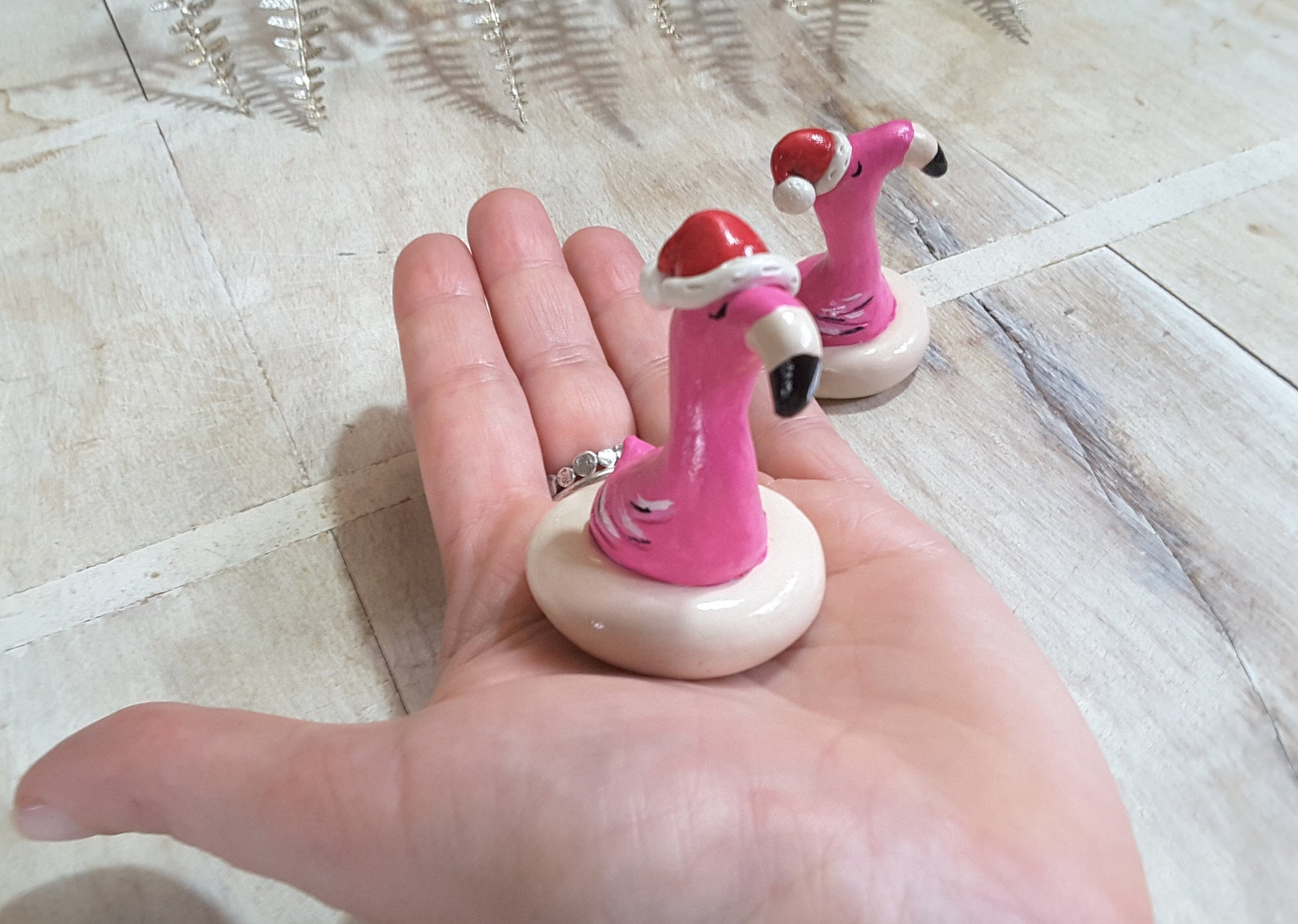 Polymer Clay Animal Clay Flamingo Figurine Flamingo | Etsy