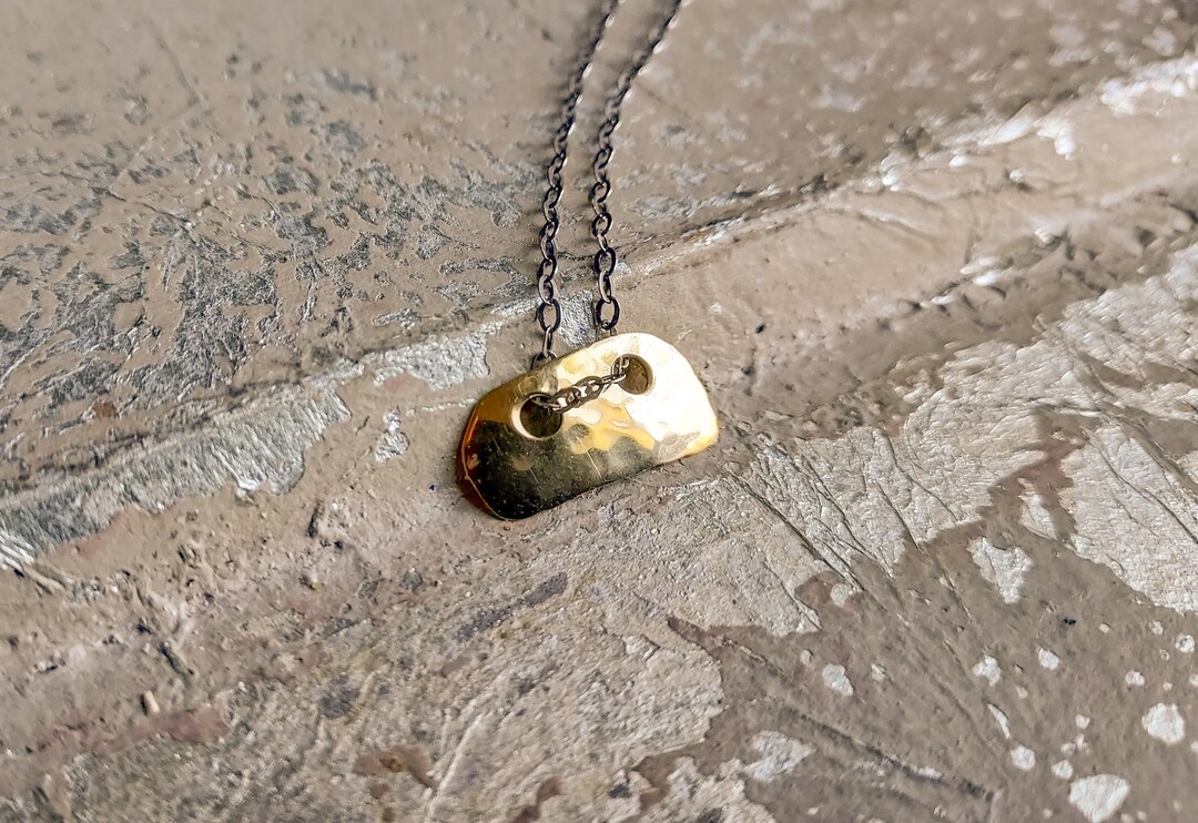 Solid Gold Necklace, Solid Gold Pendant, Handmade Gold Pendant ...