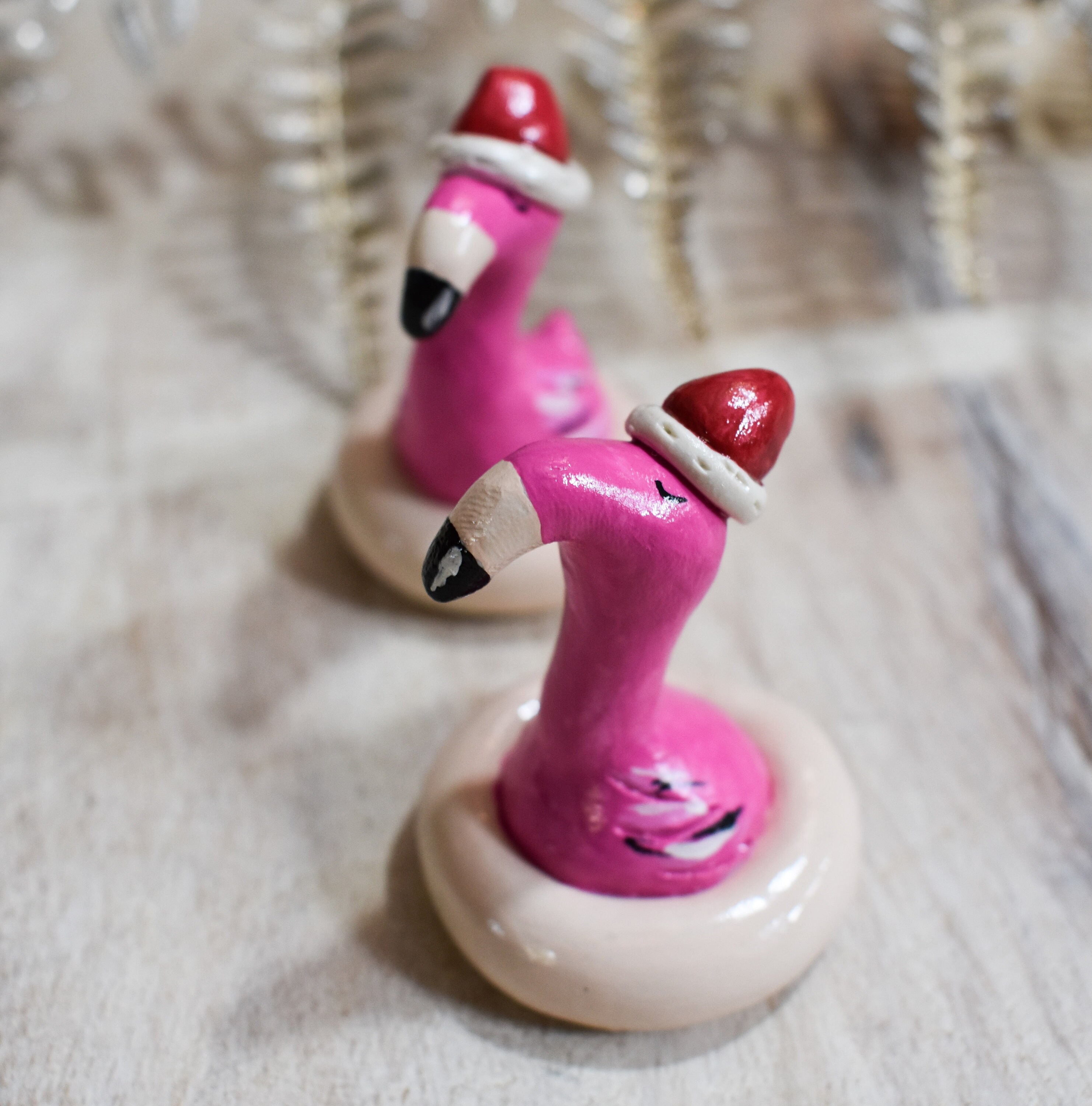 Polymer Clay Animal Clay Flamingo Figurine Flamingo | Etsy