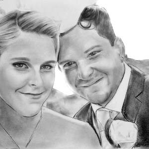 Custom Couple Portrait Drawing, Custom Wedding Portrait, Personalized ...