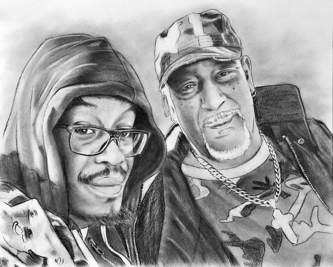 Deceased Loved One Gift Portrait Drawing From Photo Parents - Etsy