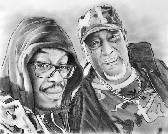 Deceased Loved One Gift Portrait Drawing From Photo Parents | Etsy