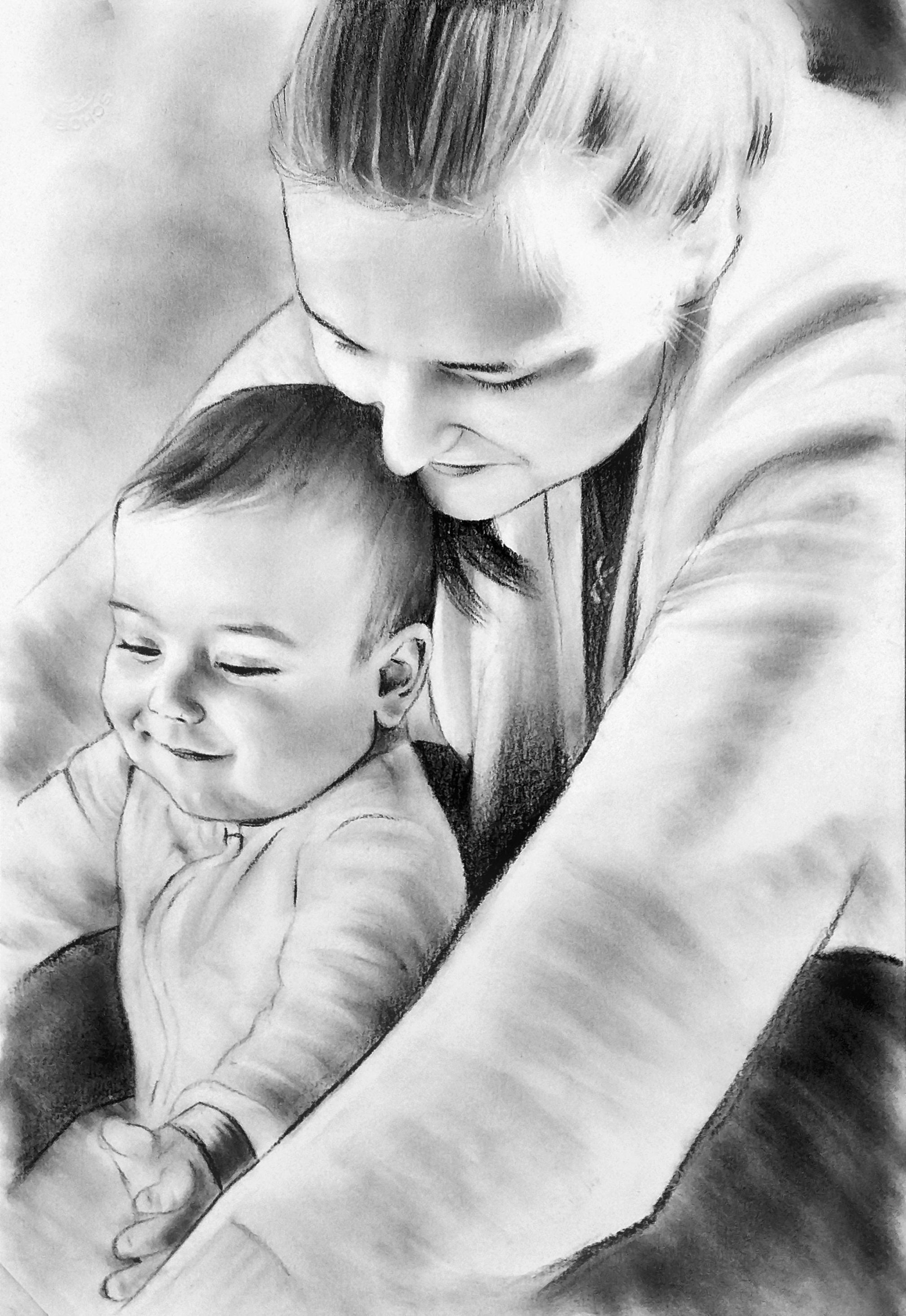 Infant loss custom sketch Personalised baby Memorial custom - Etsy.de