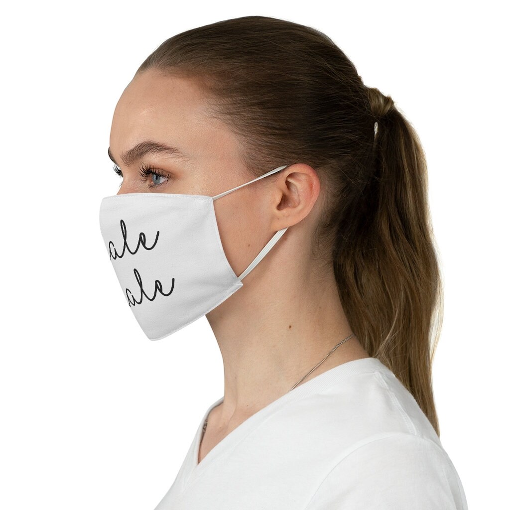 Inhale Exhale Fabric Face Mask, It's Fine, Custom Face Masks, Funny ...
